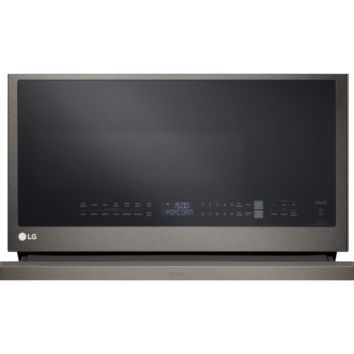 LG OTR Microwave (MVEL2137D) - Black Stainless | Continental Furniture